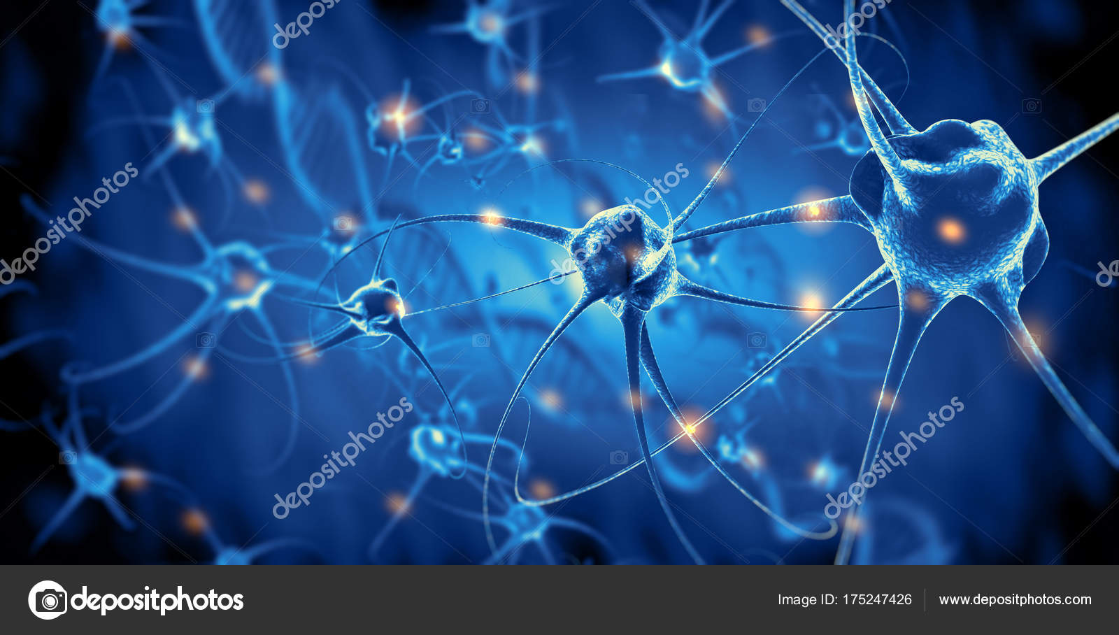 Active Nerve Cells Illustration — Stock Photo © Giovanni_Cancemi #175247426