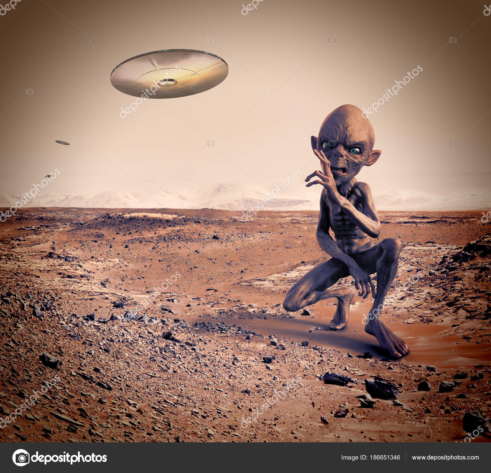 Clip Art Planet Mars Aliens