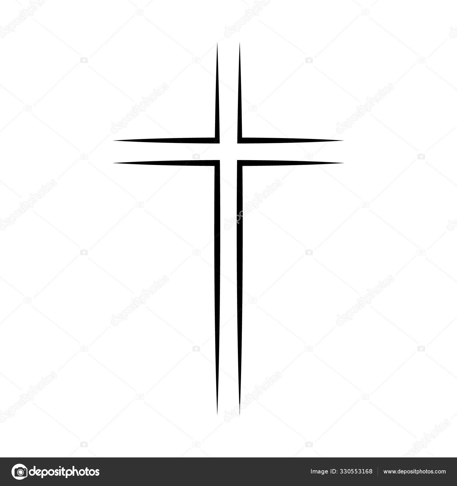 Gray Christian cross icon. Simple Christian cross Stock Vector by ... Gray Christian cross icon. Simple Christian cross Stock Vector by ...