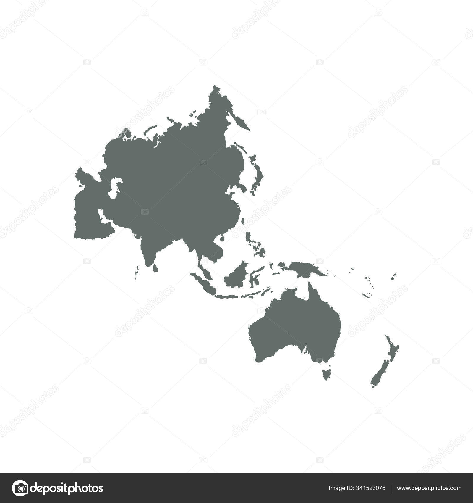 Map of Asia Pacific. - Vector illustration Stock Vector by ©Meranda ...