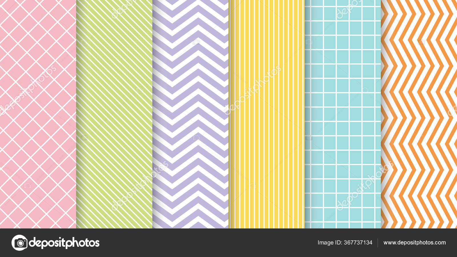 Collection Seamless Ornamental Vector Patterns Swatches Stock Vector by ...