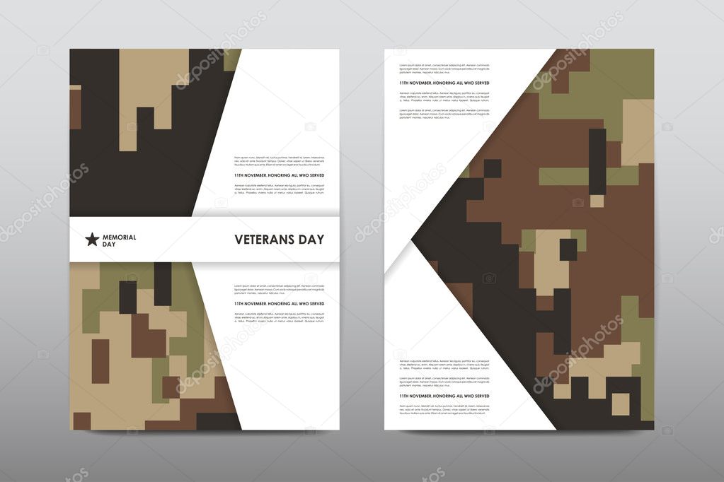 Set of Veterans Day brochures, posters Stock Vector Image by ©Palau83 ...