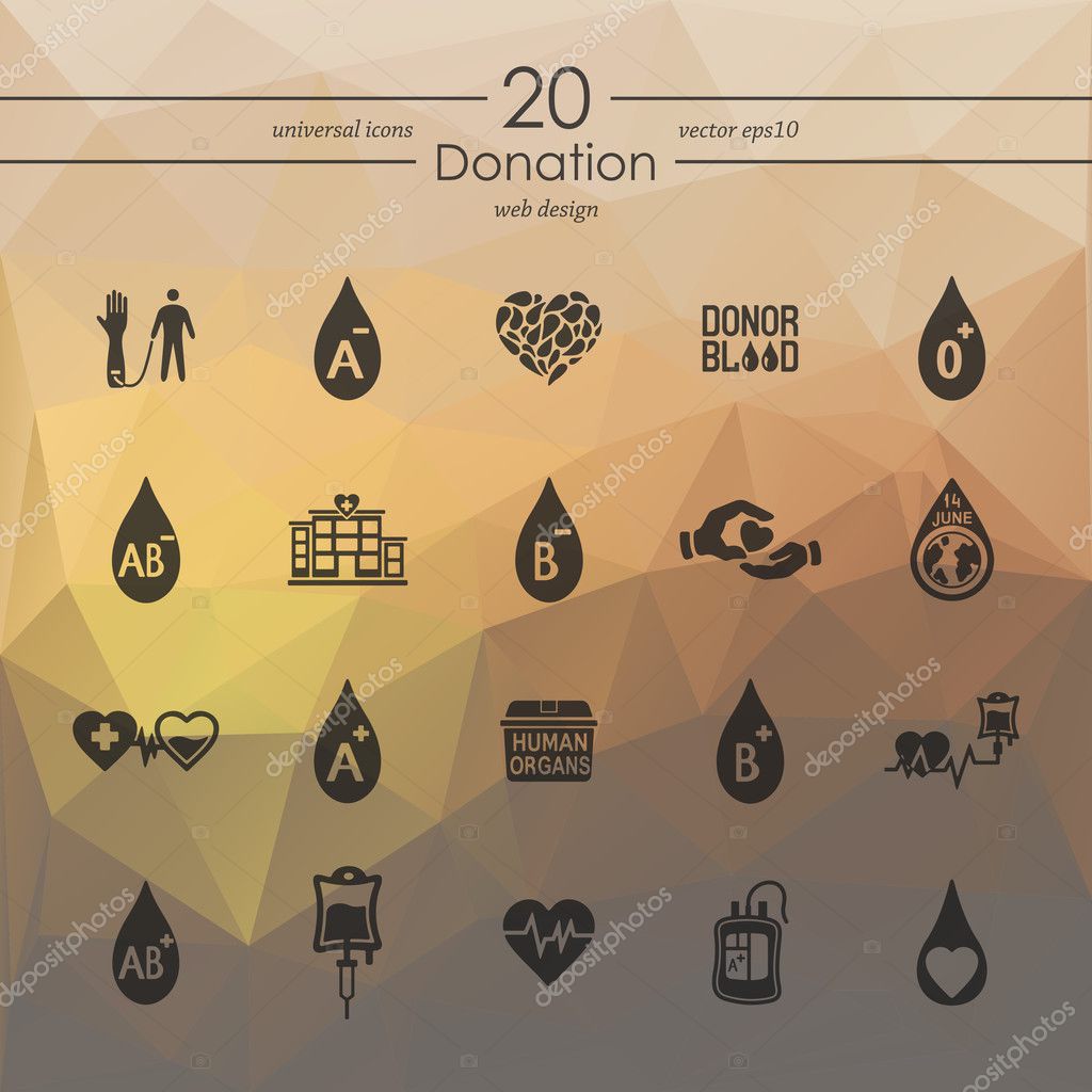 Set of donation icons Stock Vector by ©Palau83 126426426