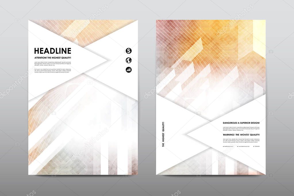 Layouts of design brochures — Stock Vector © Palau83 #129364452