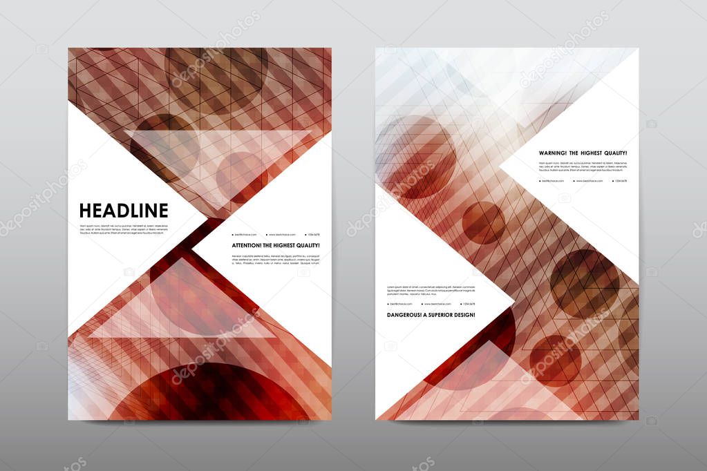 Layouts of design brochures Stock Illustration by ©Palau83 #129364472