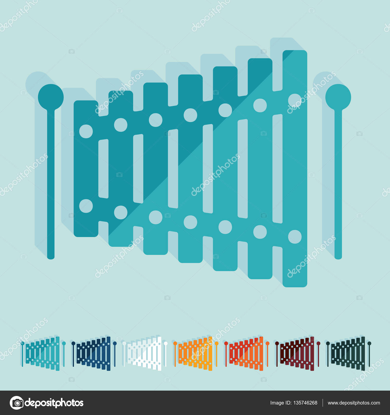 Flat design: xylophone Stock Vector by ©Palau83 135746268