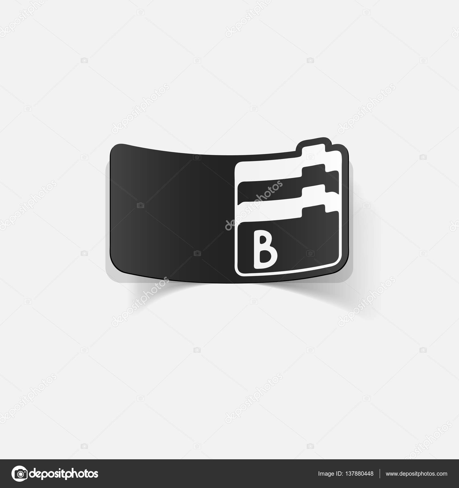 Realistic folder element Stock Vector by ©Palau83 137880448