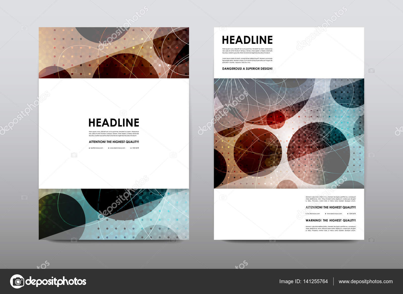 Template flyers design Stock Vector Image by ©Palau83 #141255764