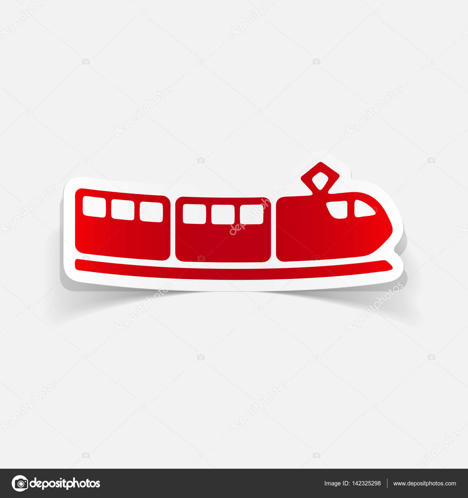 Red train icon Stock Vector by ©Palau83 142325298