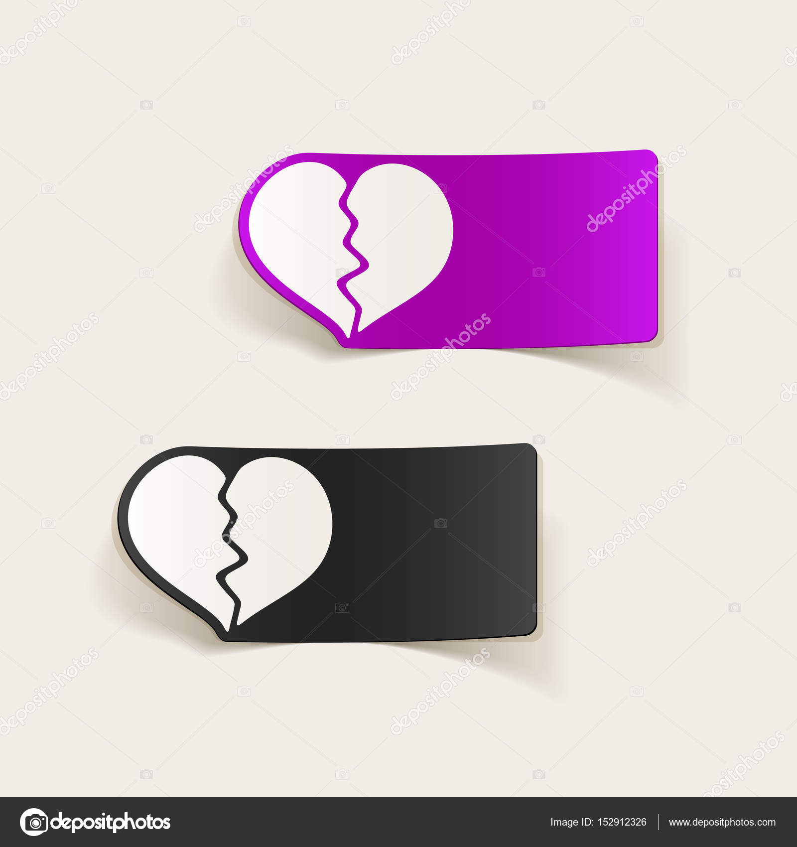 Broken hearts icons set Stock Vector by ©Palau83 152912326 Broken hearts icons set Stock Vector by ©Palau83 152912326
