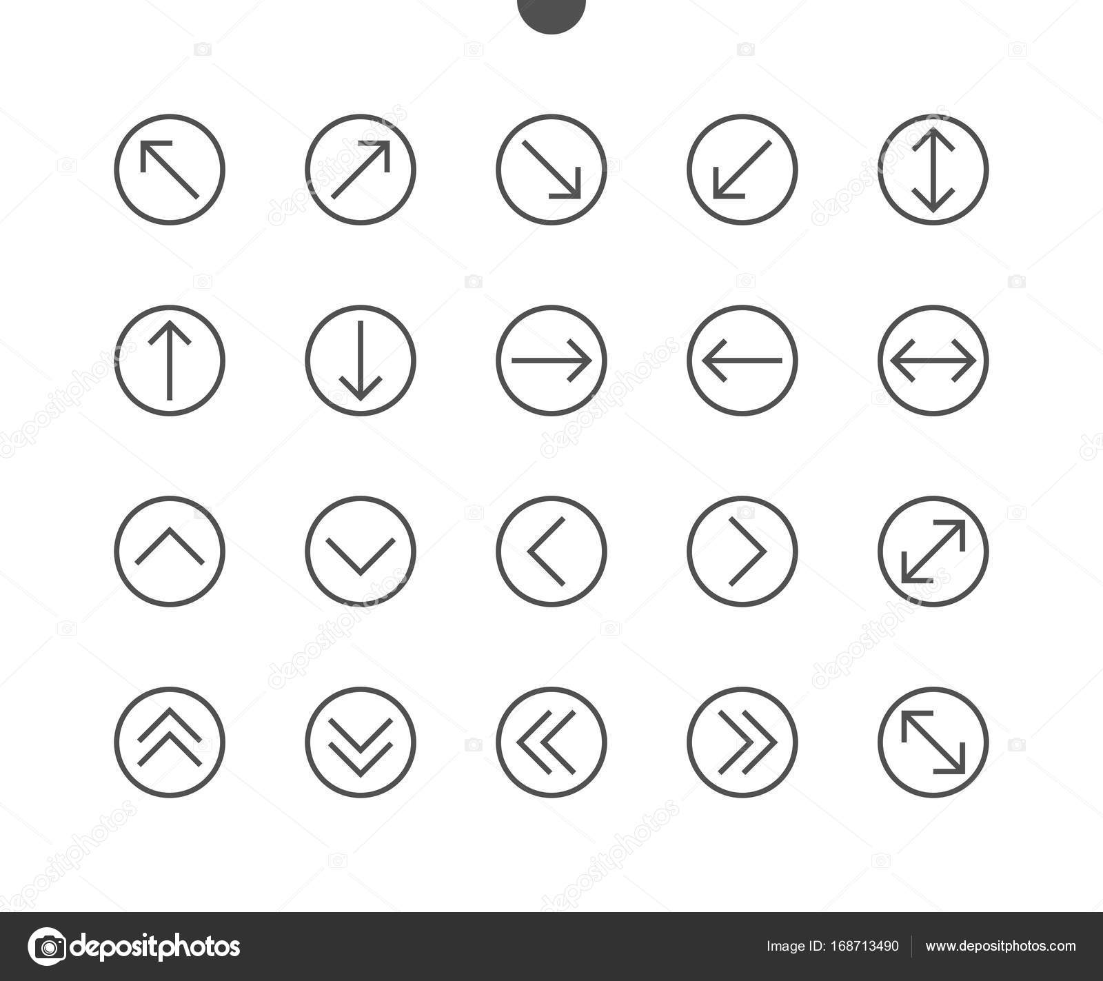 UI Pixel Thin Line Icons Stock Vector Image by ©Palau83 #168713490