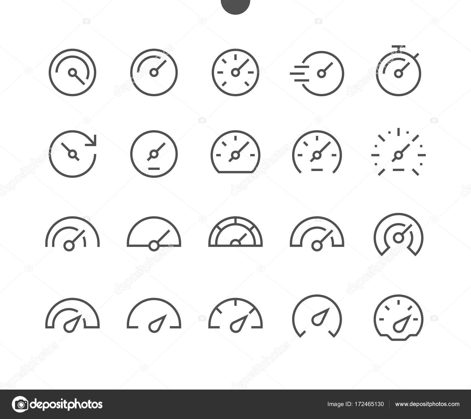 Set of Speedometer Icons Stock Vector Image by ©Palau83 #172465130