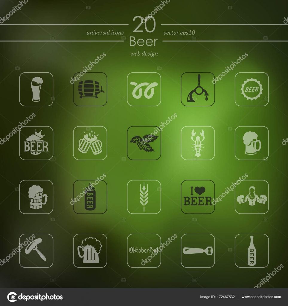Set of beer icons Stock Vector Image by ©Palau83 #172467532