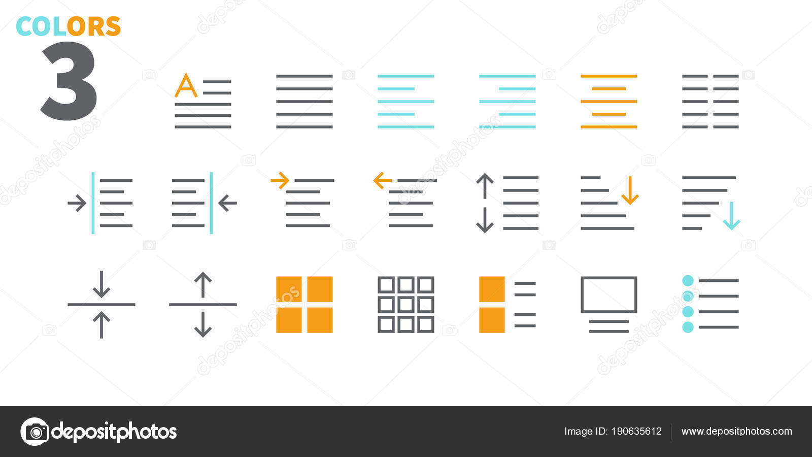 Edit Text Pixel Icons Set Vector Stock Vector Image by ©Palau83 #190635612