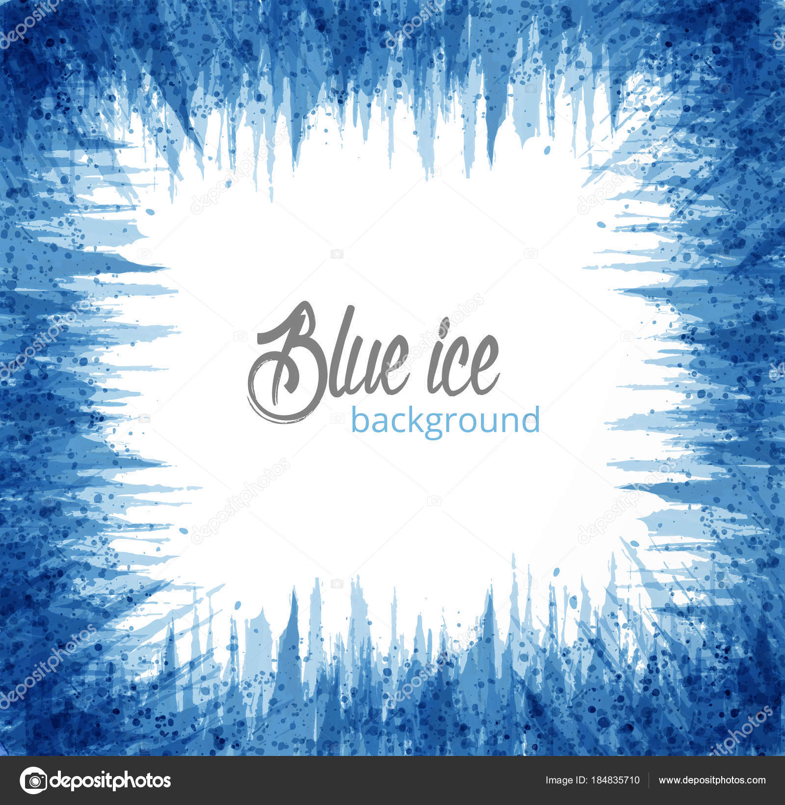 Abstract Background Blue Ice Frame Stock Illustration by ©Elinacious ...