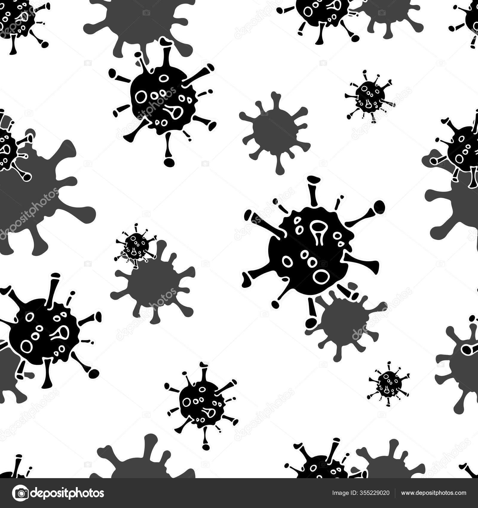 Different Types Viruses Bacteria Biology Organisms Seamless Pattern Infectious Diseases Stock ...