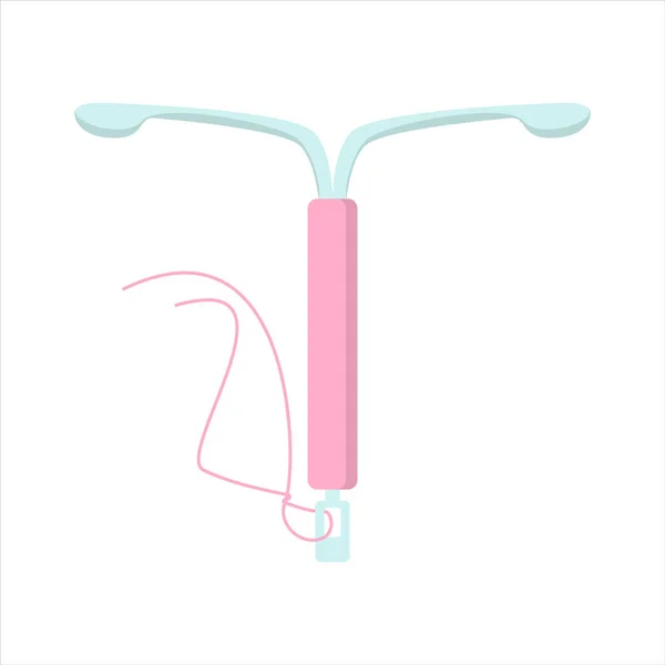 Intrauterine Device Blue Flat Design Long Shadow Glyph Icon Vaginal — Stock Vector © Bsd 320418370