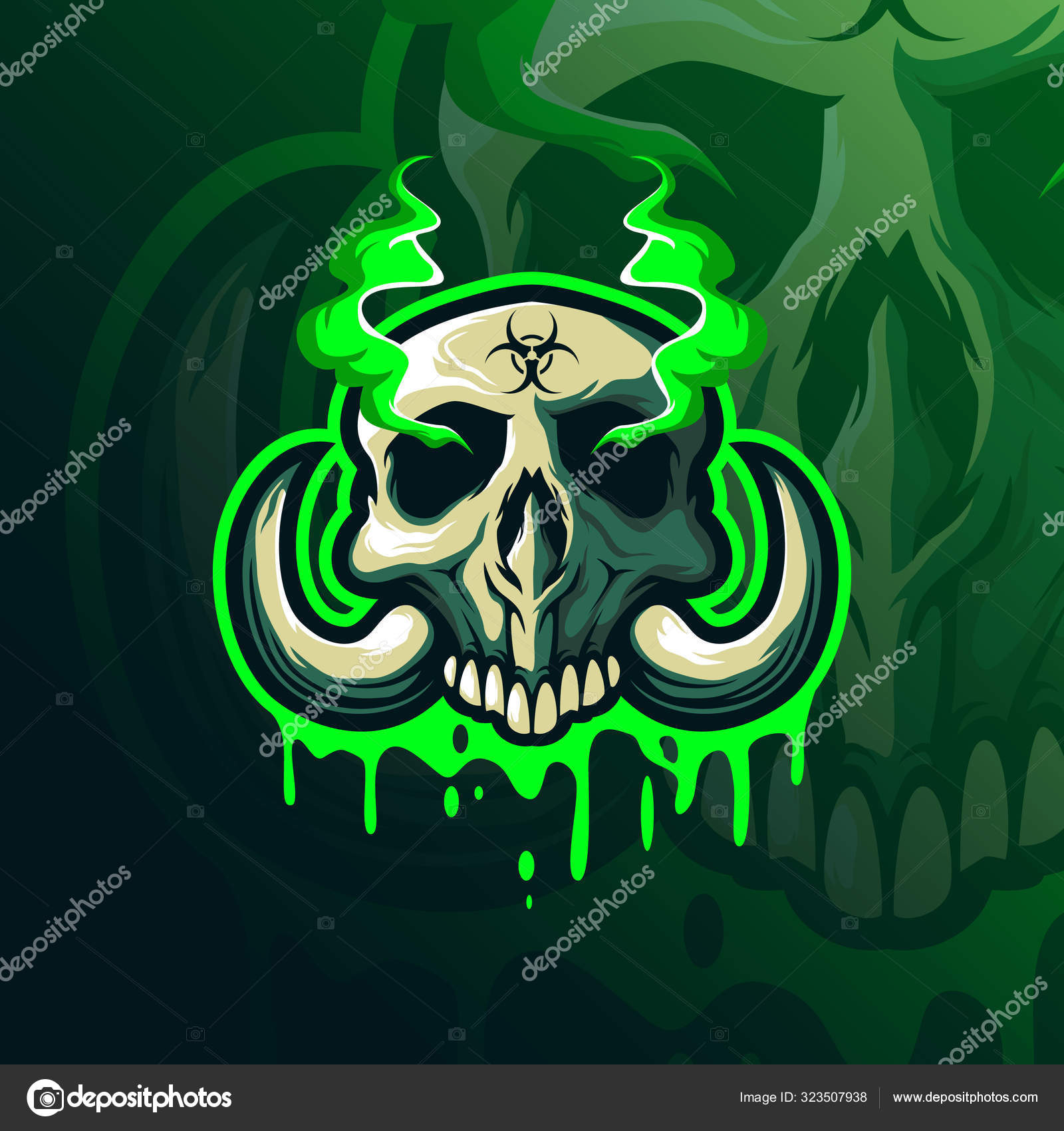 Toxic Logo Vector