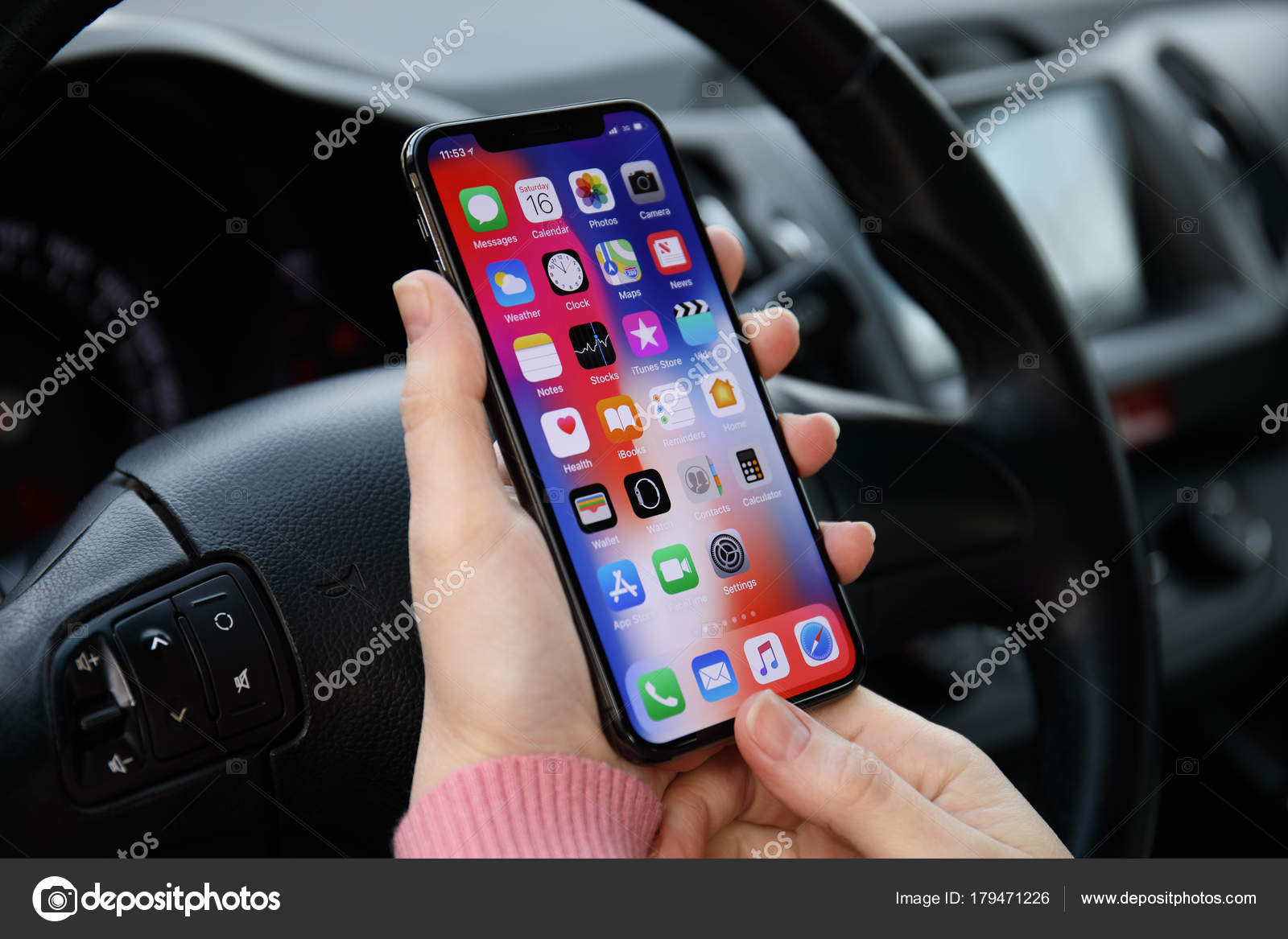 Woman Hand Holding Iphone