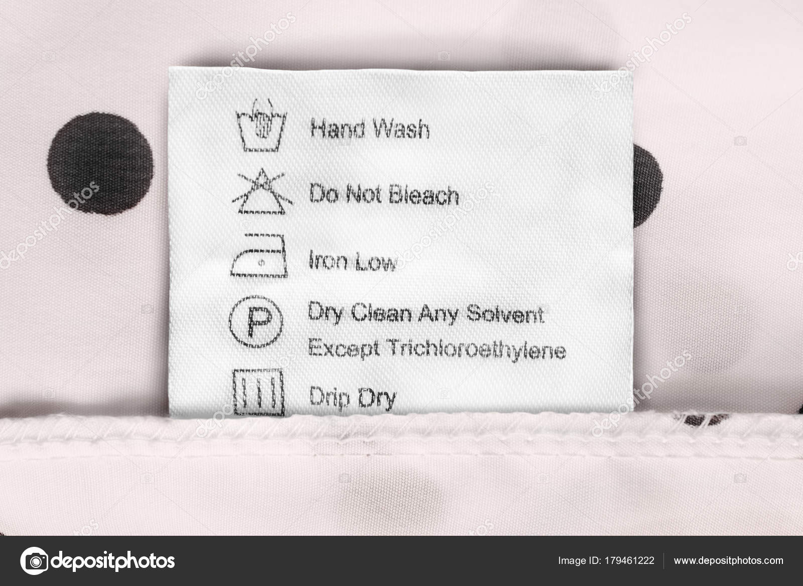 Washing instructions label Stock Photo by ©Tarzhanova 179461222
