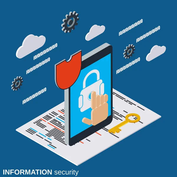 Computer security, data protection vector concept Stock Vector Image by ©Ulvur #103752756