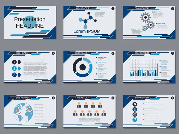 Professional business presentation vector template Stock Vector by ...