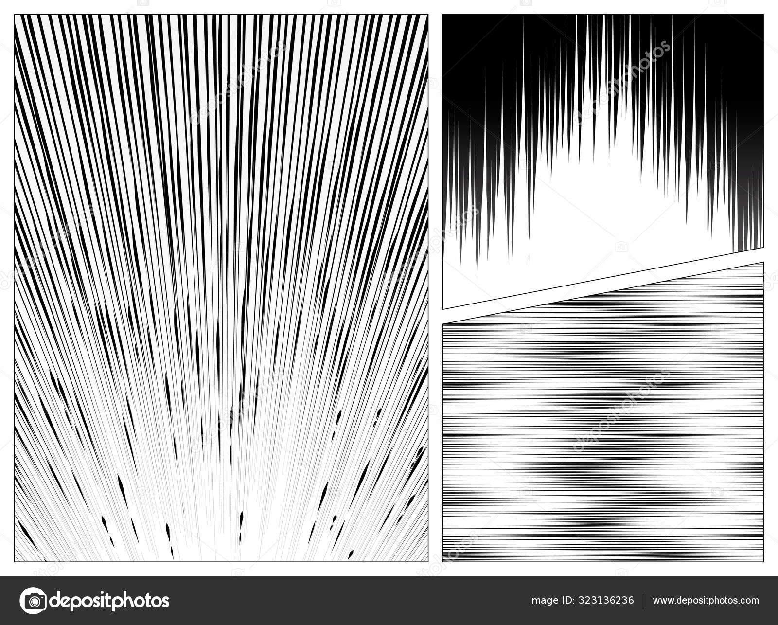 Set of manga speed line effect Stock Vector by ©RollingStonesStudio ...