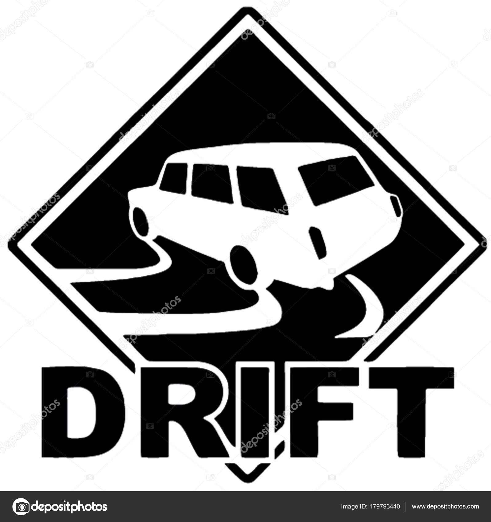 Sticker Car Drift Vector Image Drifting Car Vaz 2102 Ideal — Stock ...