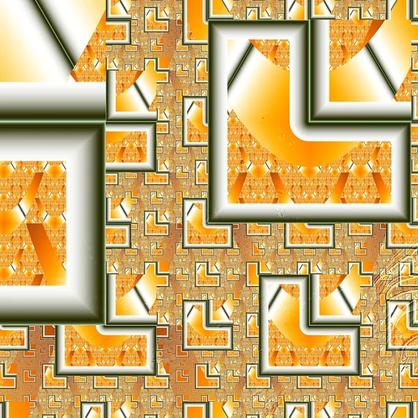 Pattern of broken mirrors. 3D surreal illustration. Sacred geometry ...