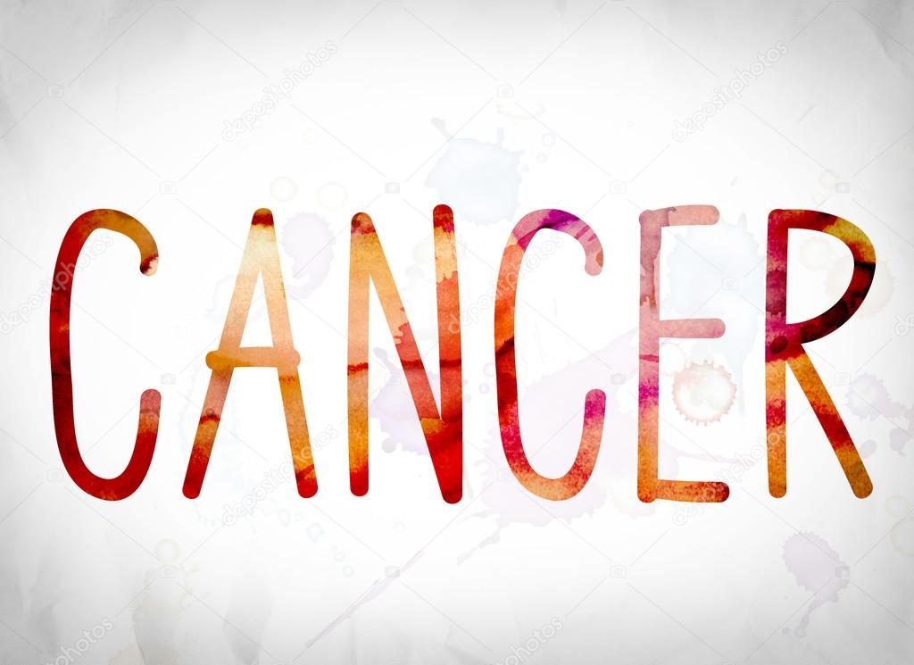 Cancer Concept Watercolor Word Art Stock Illustration by ...