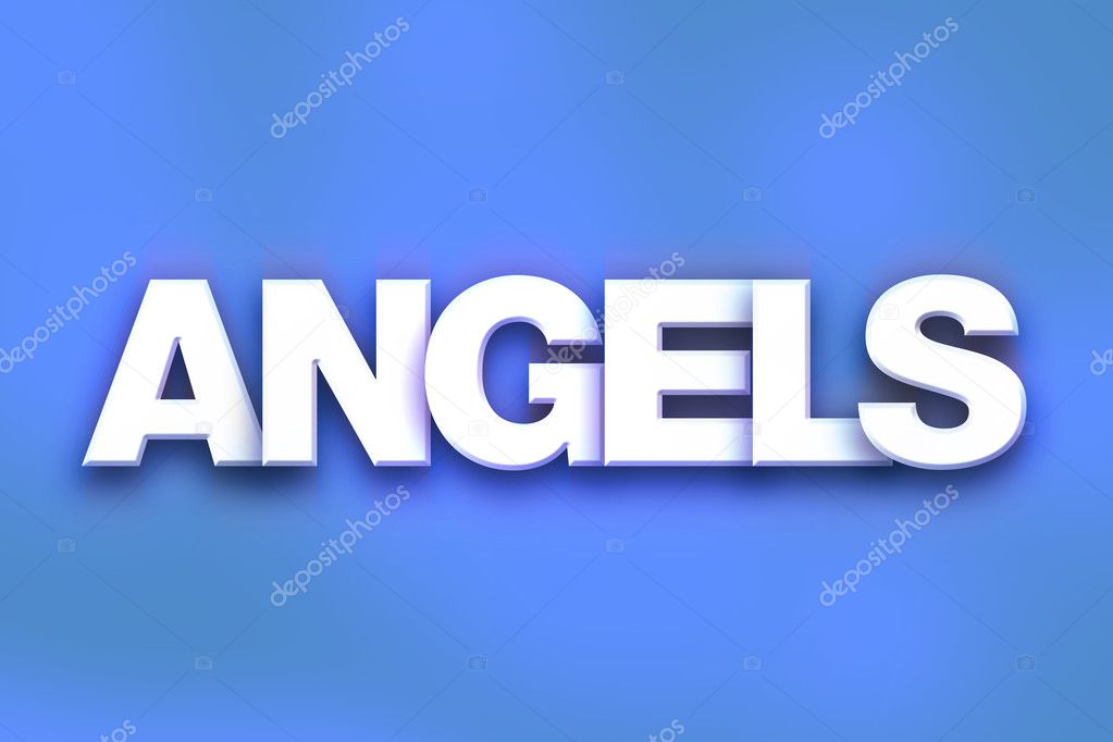 Angels Concept Colorful Word Art — Stock Photo © enterlinedesign #127537018