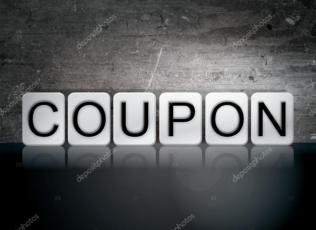 Coupon Tiled Letters Concept and Theme — Stock Photo © enterlinedesign ...