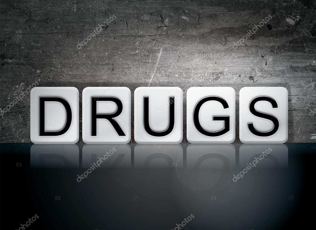 Drugs Tiled Letters Concept and Theme Stock Photo by ©enterlinedesign ...