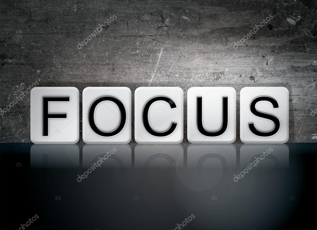 Focus Tiled Letters Concept and Theme Stock Photo by ©enterlinedesign ...