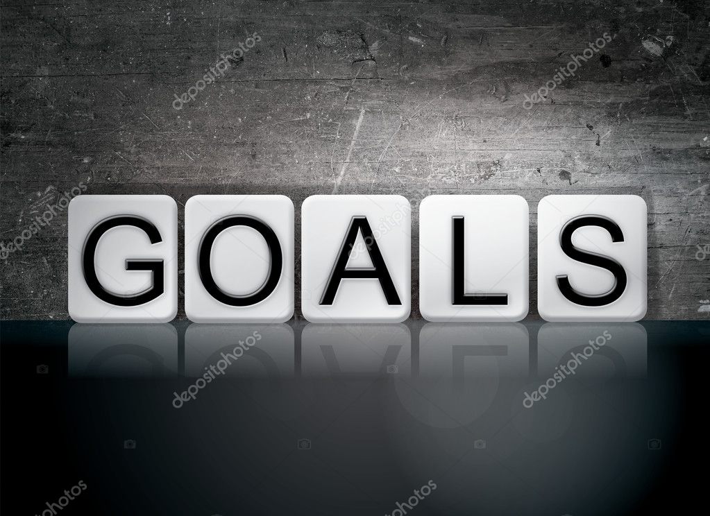 Goals Tiled Letters Concept and Theme — Stock Photo © enterlinedesign ...