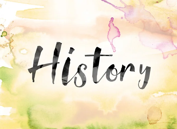 History Concept Watercolor Word Art Stock Photo by ©enterlinedesign ...