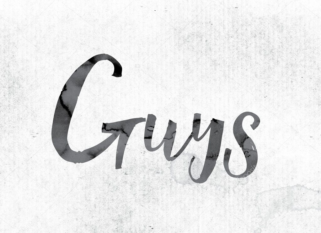 Guys Concept Painted in Ink Stock Photo by ©enterlinedesign 127570036