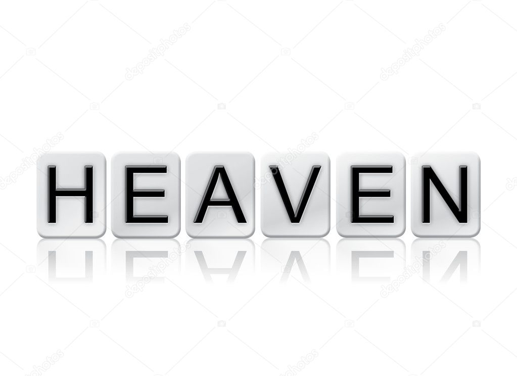 Heaven Isolated Tiled Letters Concept and Theme — Stock Photo ...