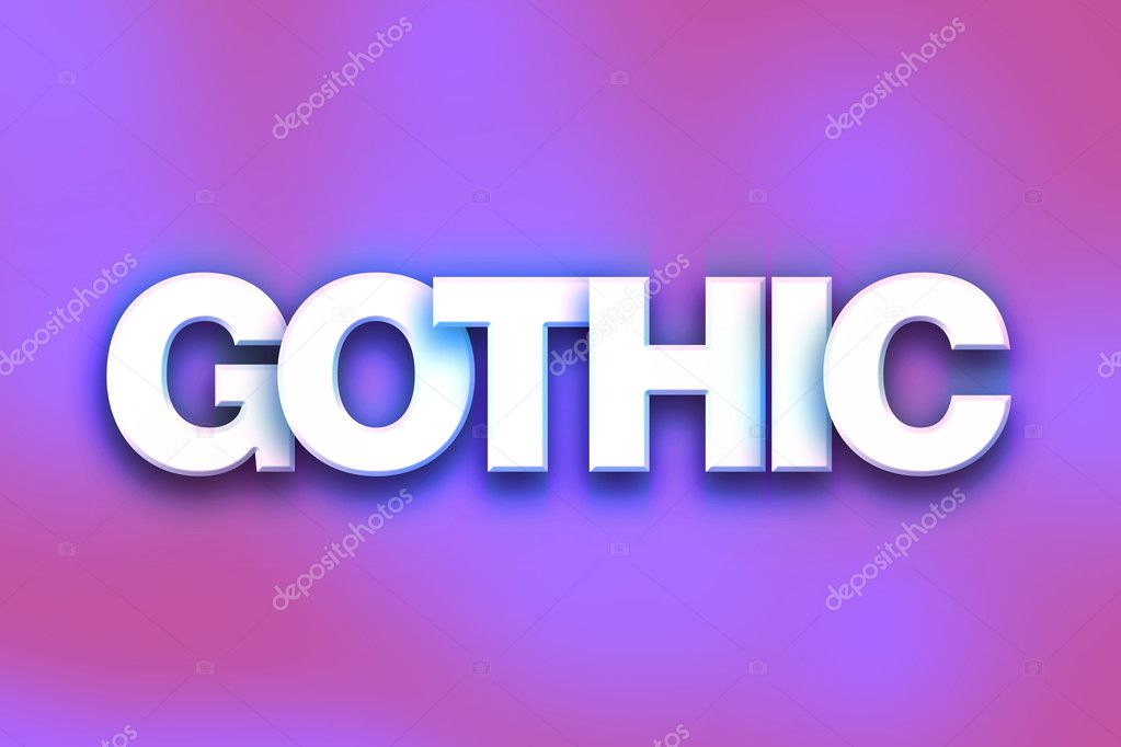 Gothic Concept Colorful Word Art Stock Photo by ©enterlinedesign 127614632