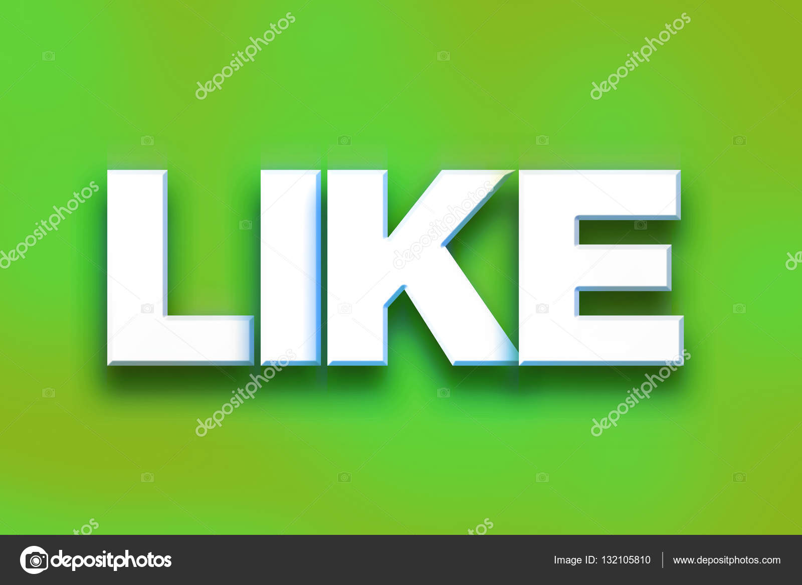 Like Concept Colorful Word Art — Stock Photo © enterlinedesign #132105810