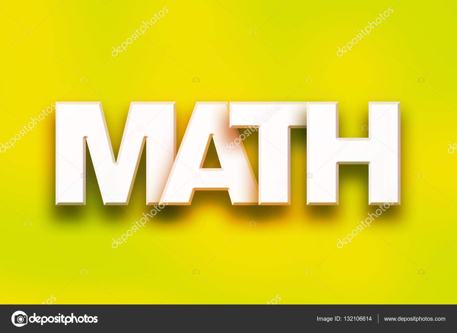 Matemáticas concepto colorido palabra arte — Foto de stock ...