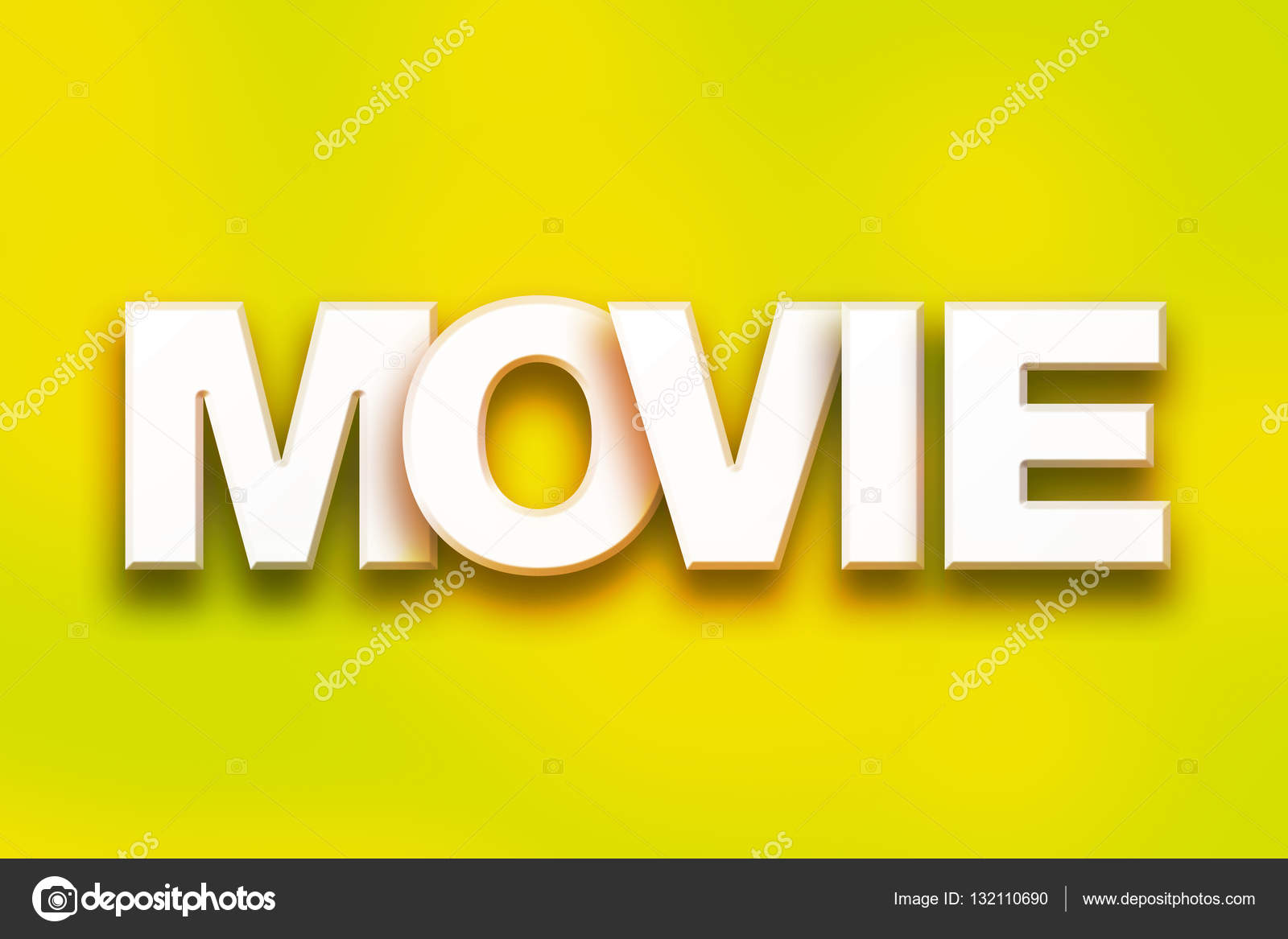 Concepto De Película Colorido Palabra Arte — Foto De Stock
