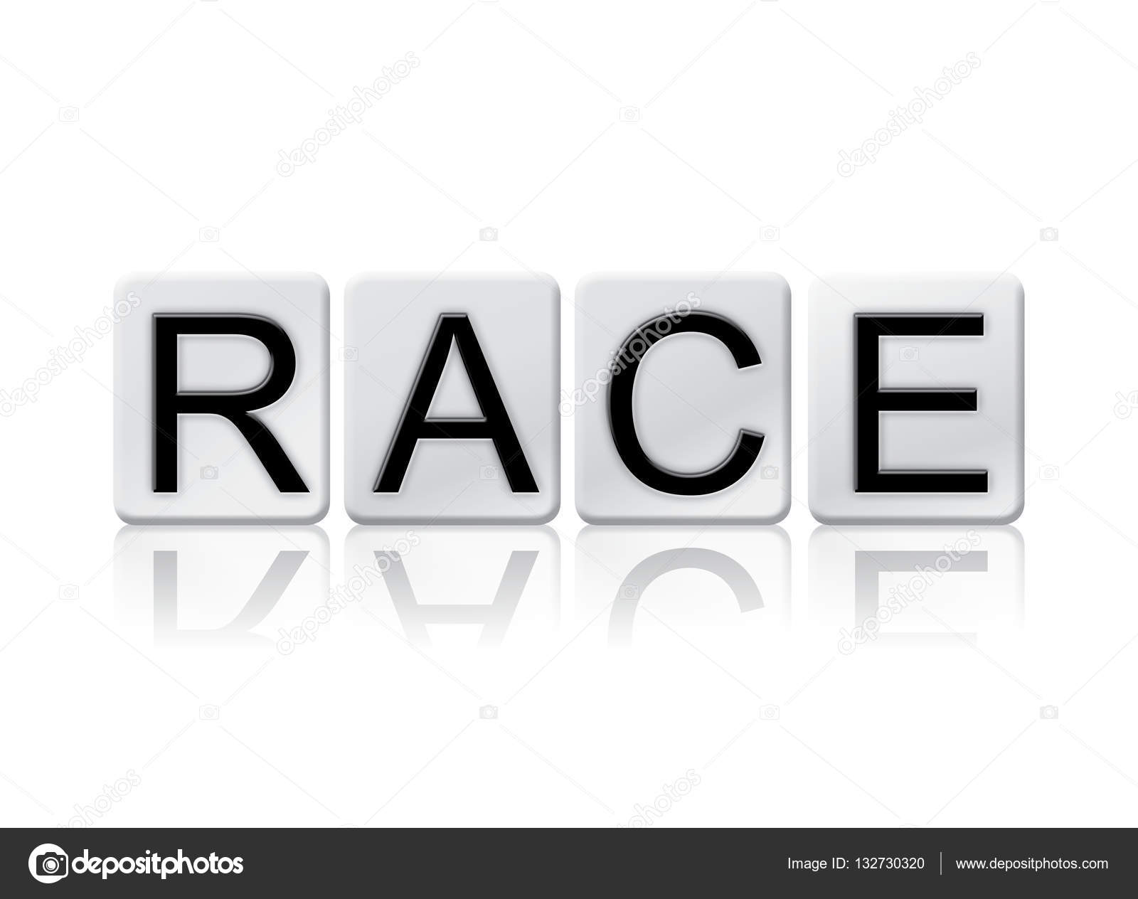 Race Isolated Tiled Letters Concept and Theme — Stock Photo ...