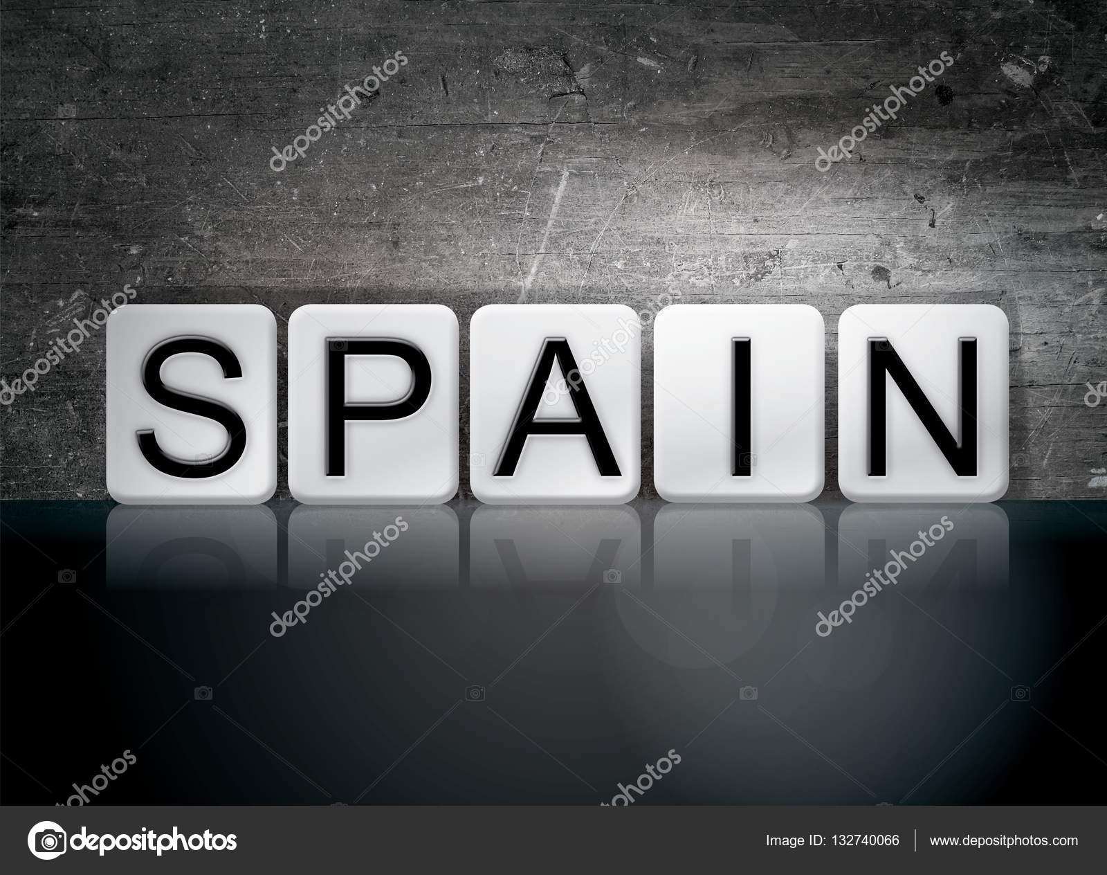 Spain Tiled Letters Concept and Theme — Stock Photo © enterlinedesign ...