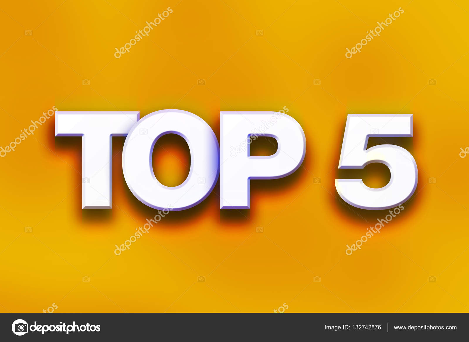 Top 5 Concept Colorful Word Art Stock Photo by ©enterlinedesign 132742876