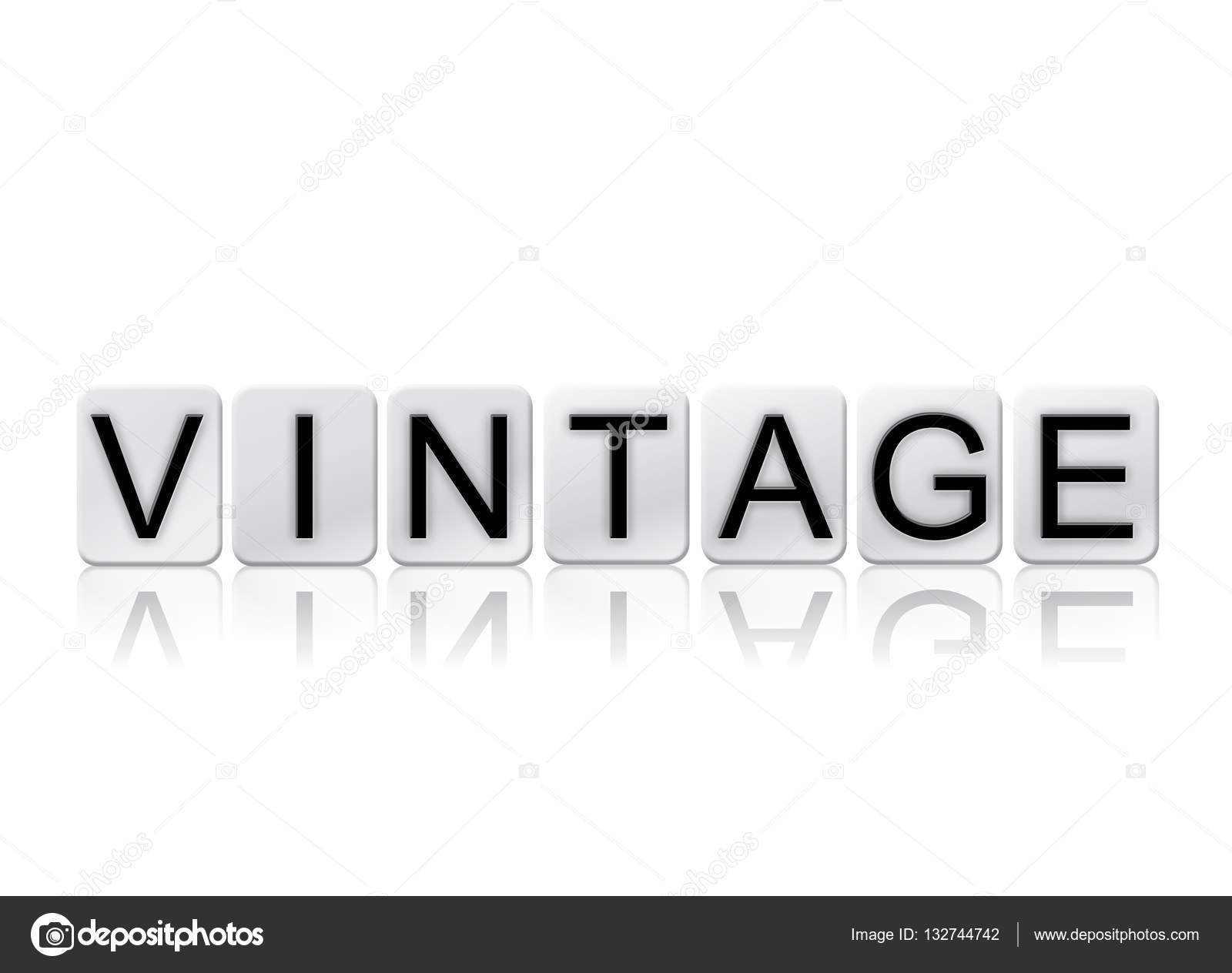 Vintage Isolated Tiled Letters Concept and Theme — Stock Photo ...