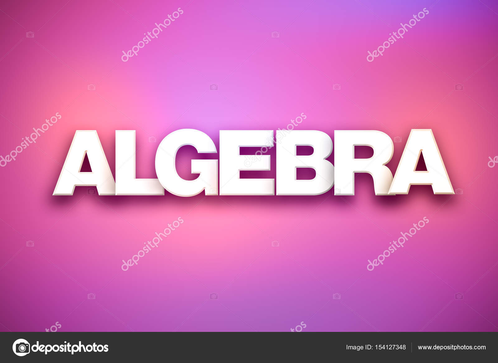 Algebra Theme Word Art on Colorful Background — Stock Photo ...