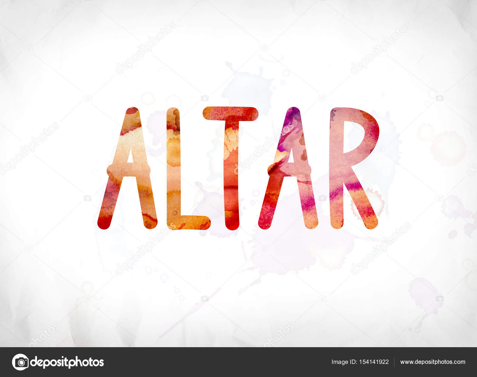 Altar Concept Painted Watercolor Word Art — Stock Photo ...