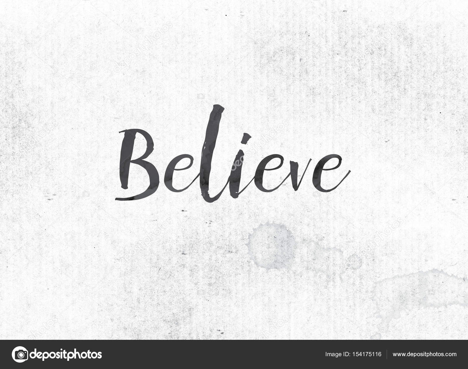 Believe Concept Painted Ink Word and Theme — Stock Photo ...