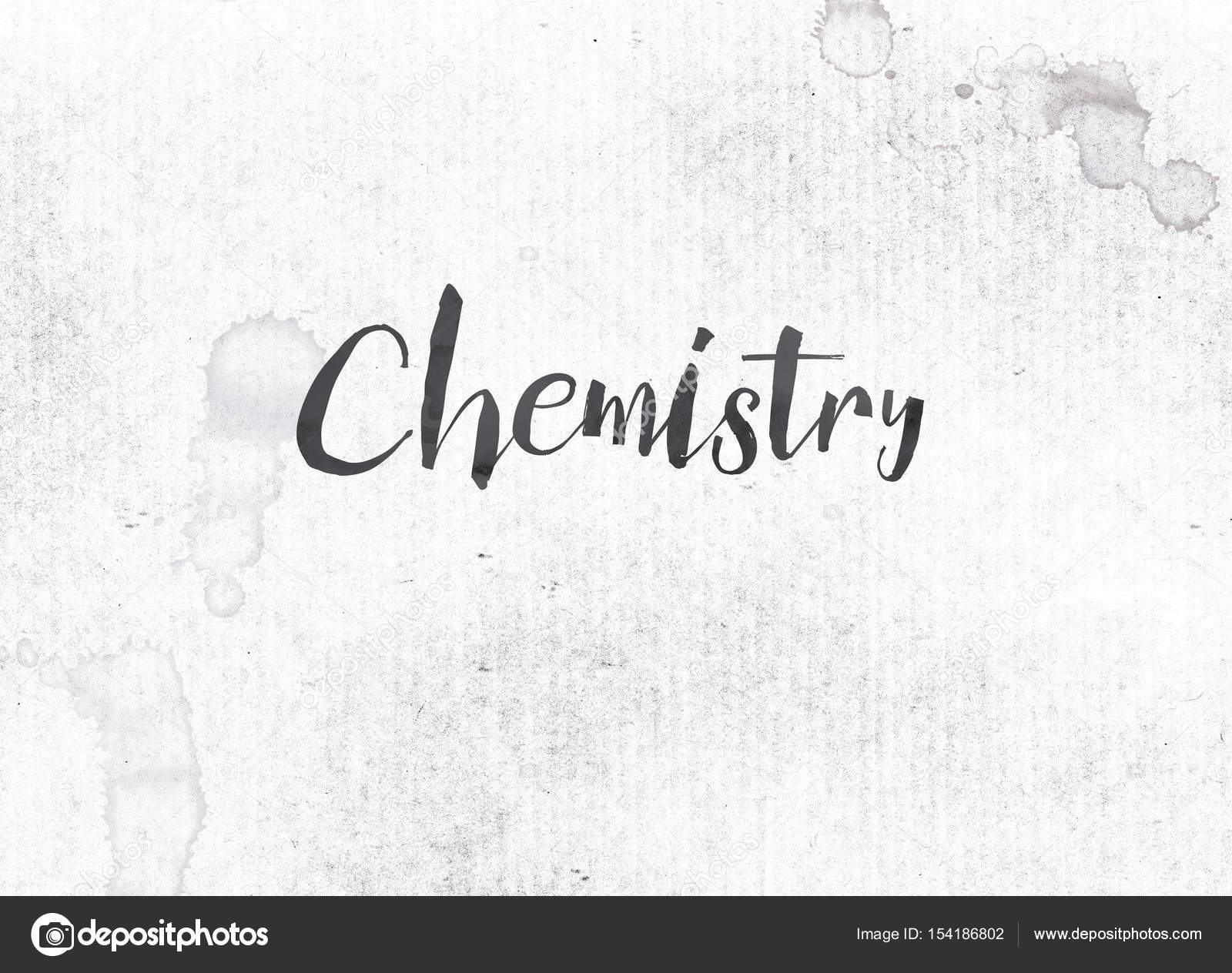 Chemistry Concept Painted Ink Word and Theme — Stock Photo ...